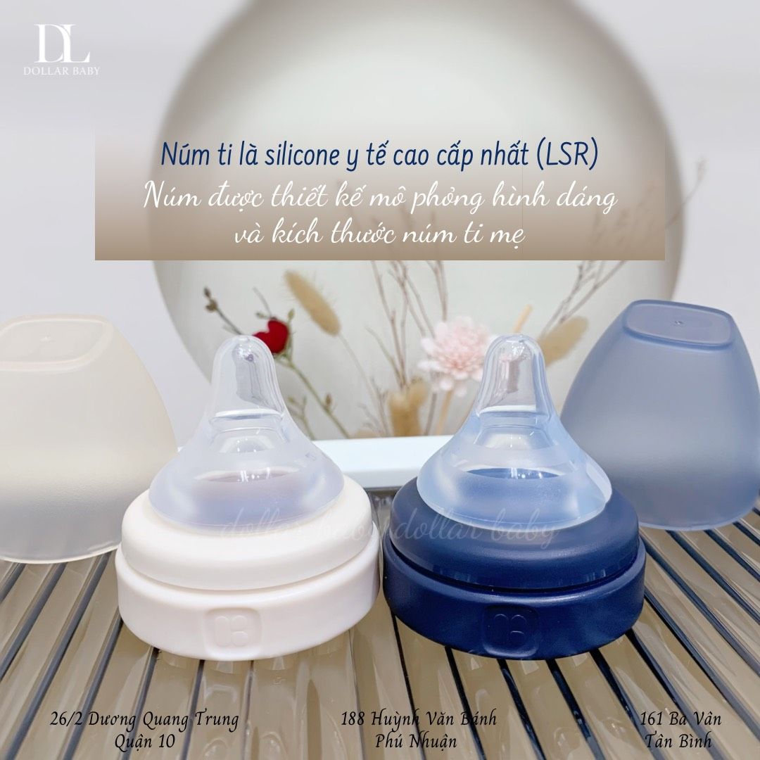 Bình sữa Mother-K PPSU Kem (280ML) – Dollar Baby