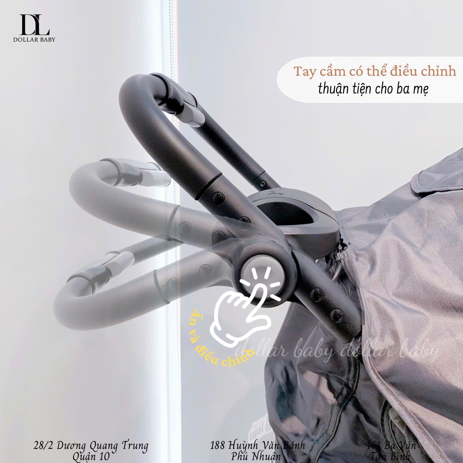 Xe đẩy EZ Ride - Stellar Grey – Dollar Baby