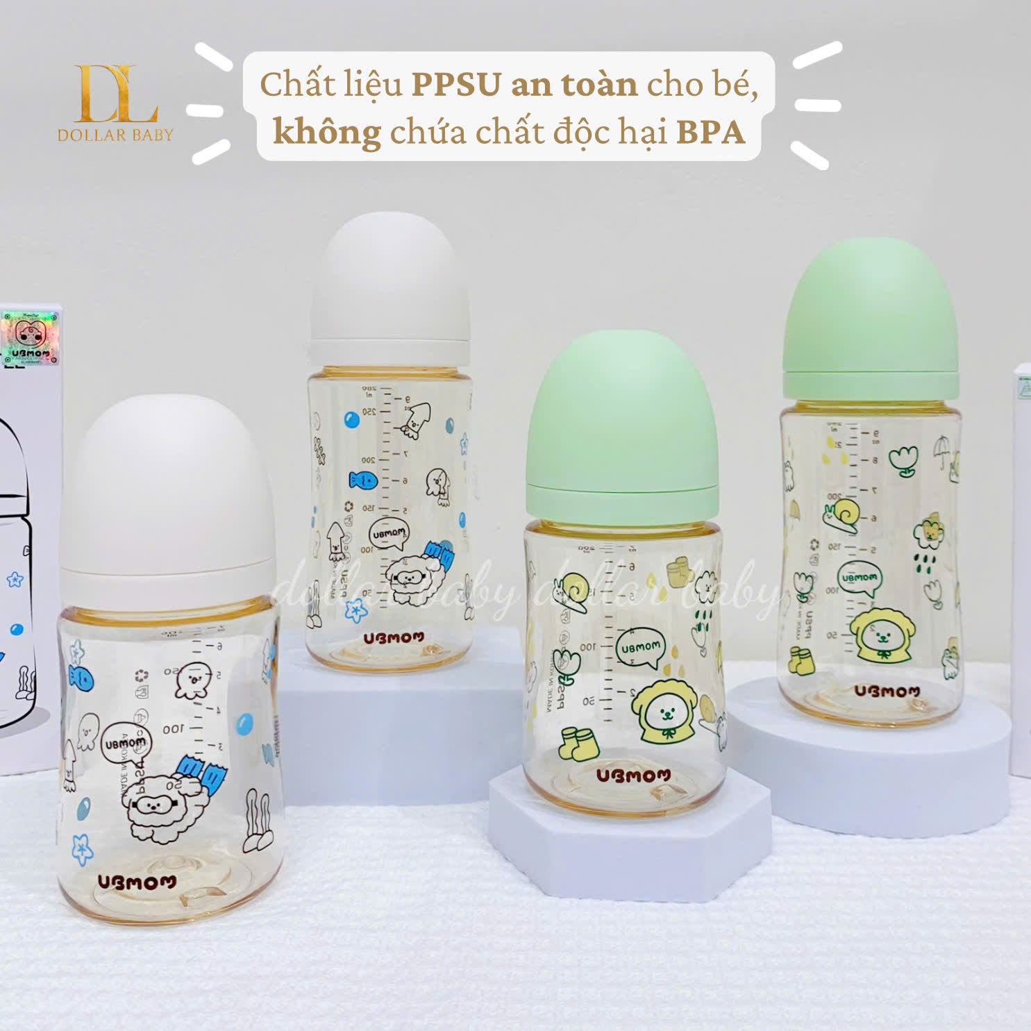 Bình sữa Ubmom - Mong's summer vacation 2024 ( PPSU ) – Dollar Baby