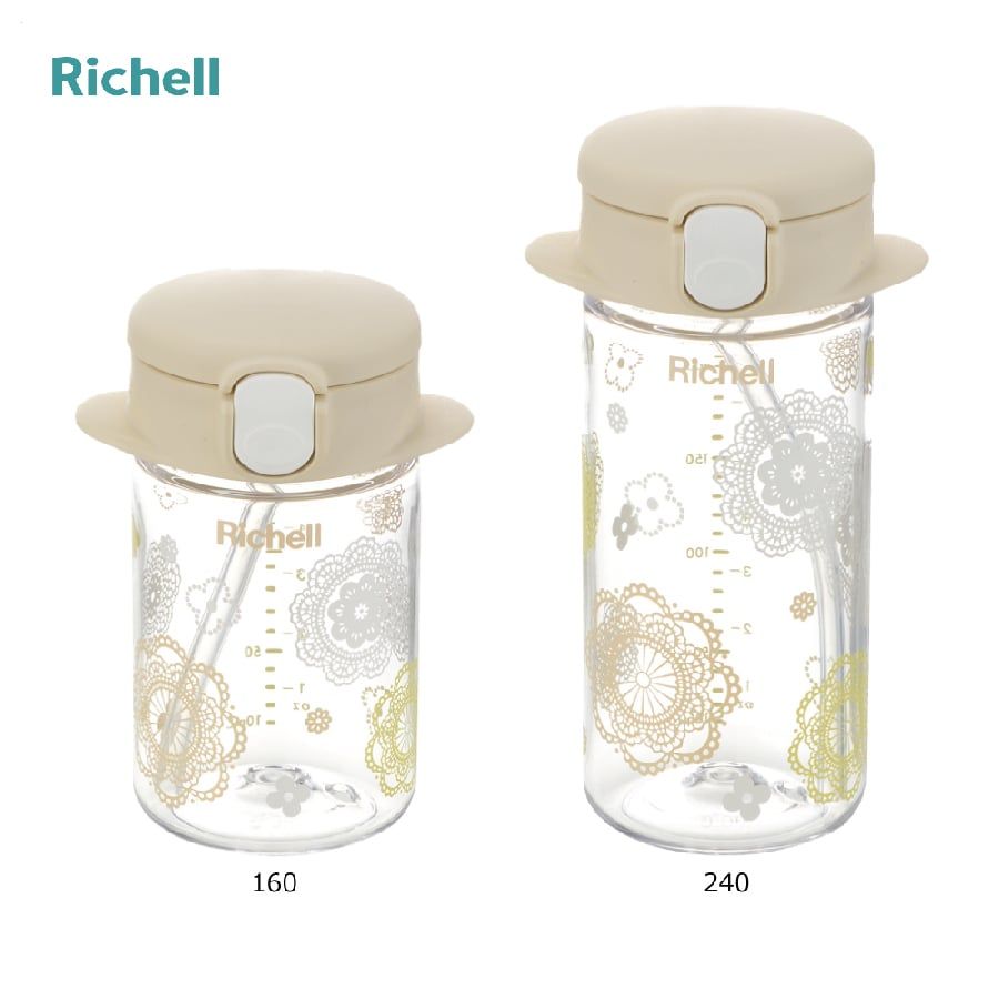 Bình ống hút AQ Richell 160ml – Dollar Baby