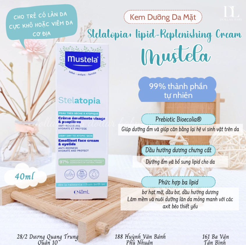 Kem Dưỡng Mặt Da Chàm Thể Tạng (Viêm Da Cơ Địa) Stelatopia Emollient F ...