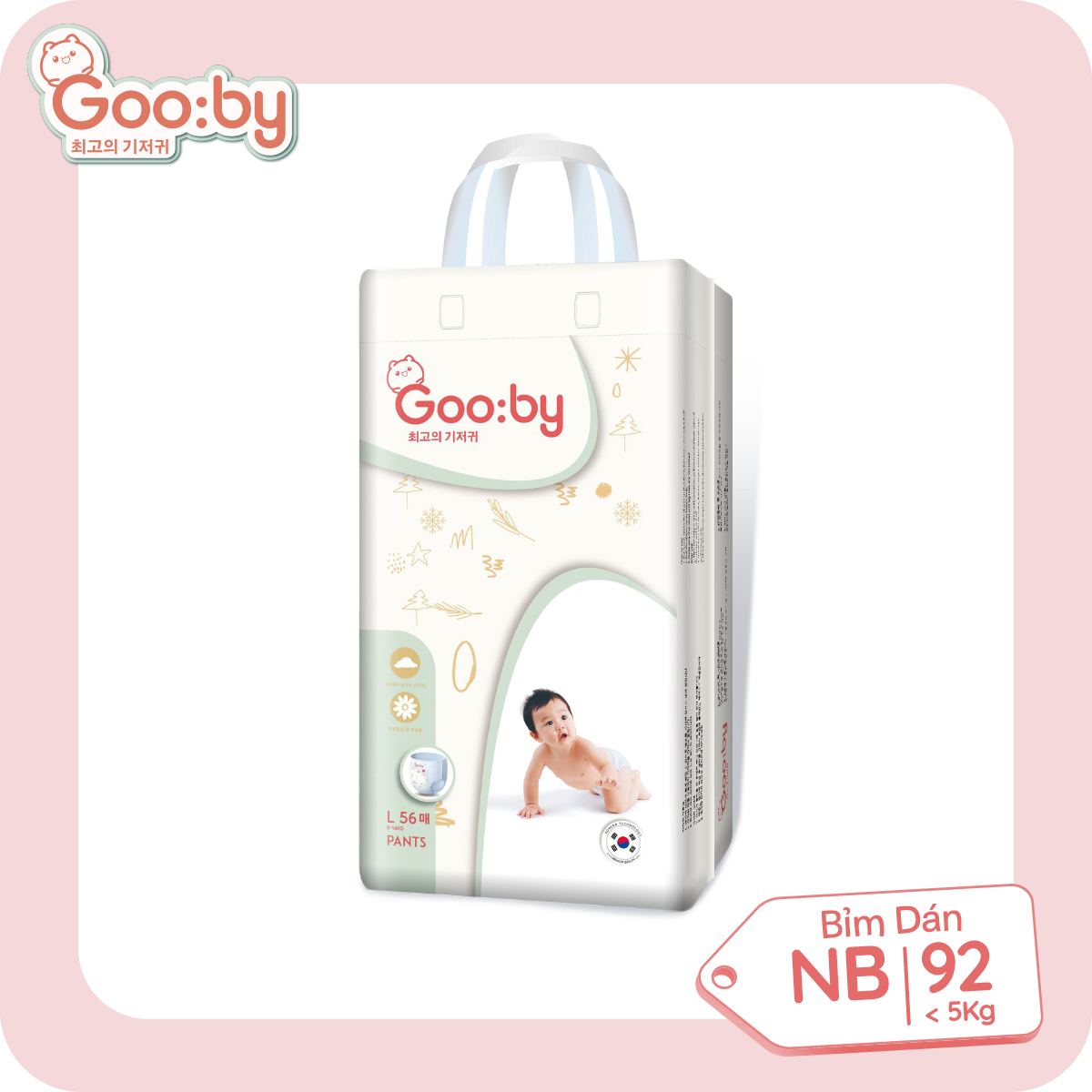 Bỉm Dán GOOBY – Dollar Baby