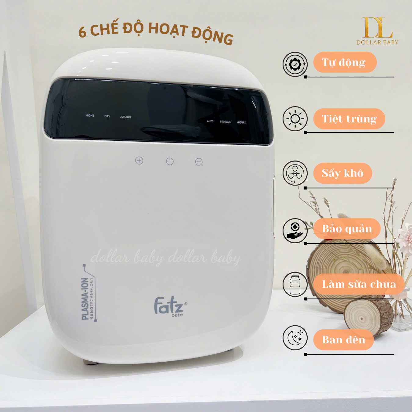 Máy tiệt trùng Fatz UVC-LED Ion PLASMAX 3 – Dollar Baby