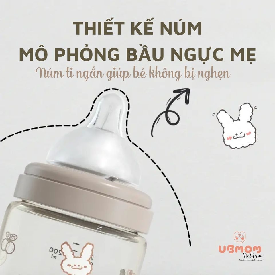 Bình sữa UBMom - Thỏ – Dollar Baby