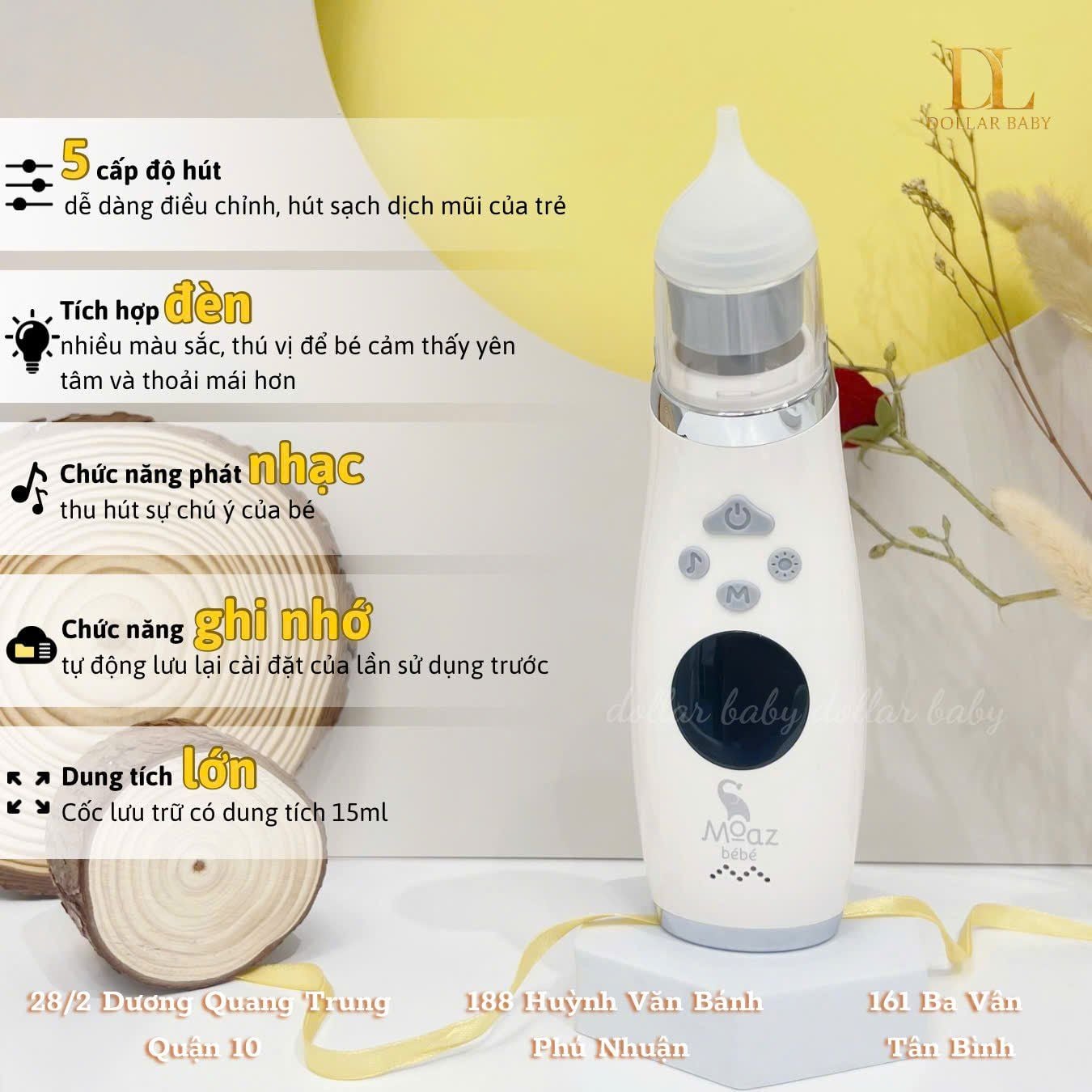 Máy hút mũi không dây Moaz BéBé MB – 095 – Dollar Baby