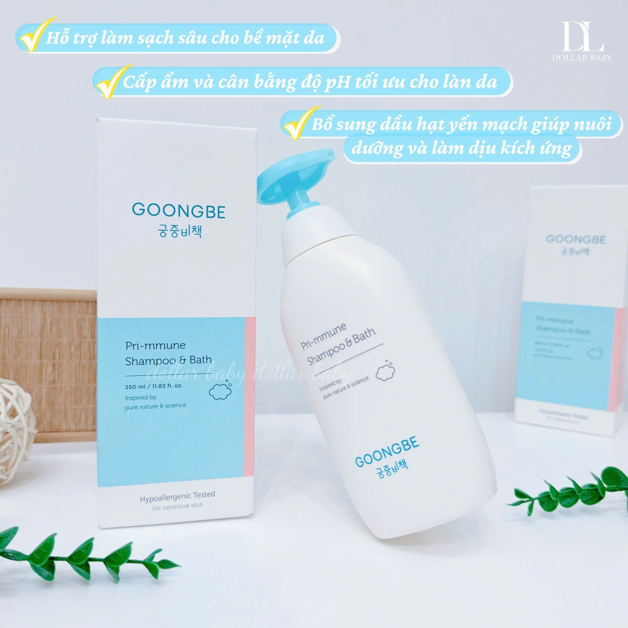 Sữa tắm gội Goongbe – Dollar Baby