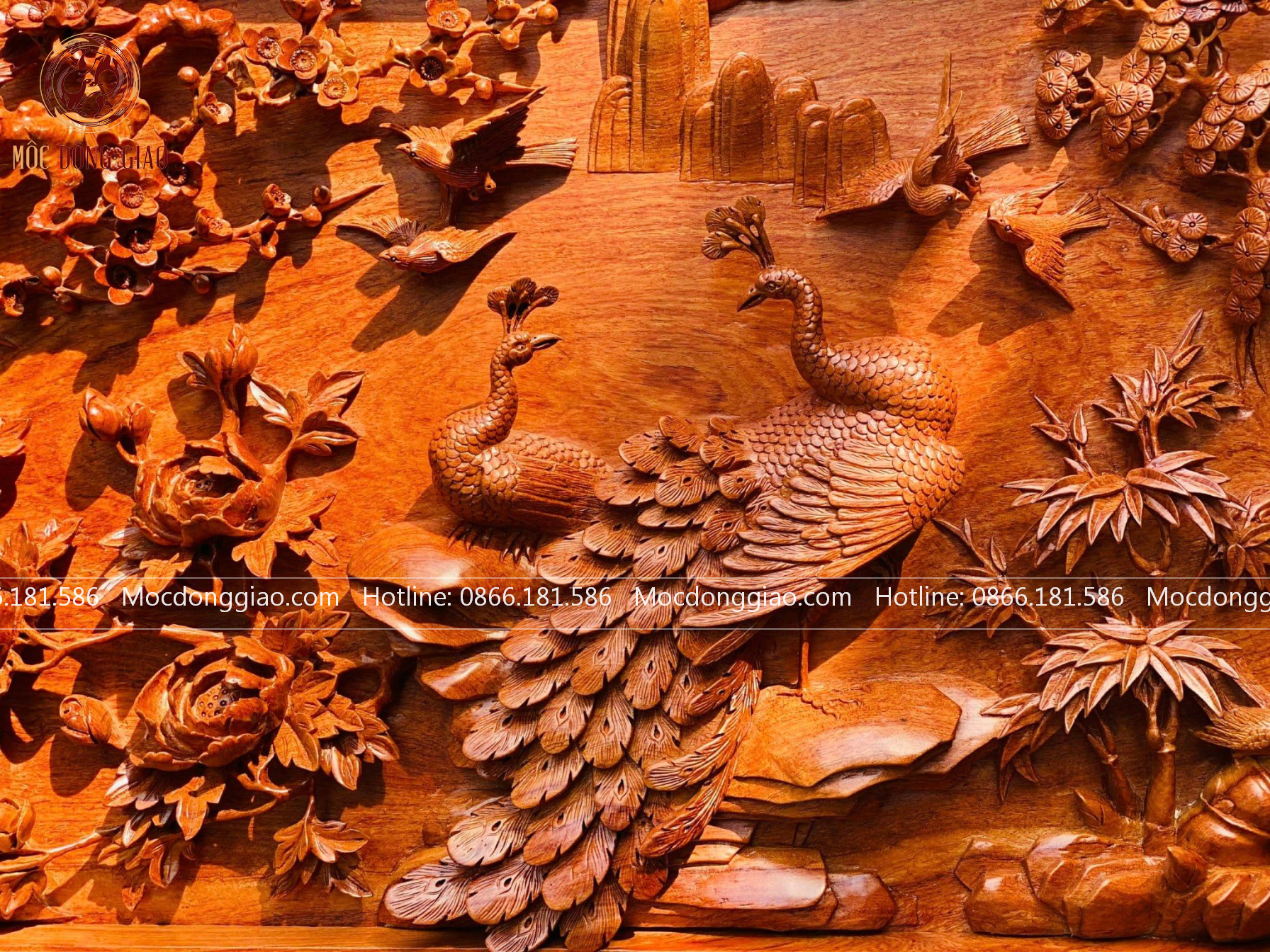 Tranh phu thê viên mãn gỗ Hương Đá 217x97x7 cm | Tranh phu thê viên mã ...