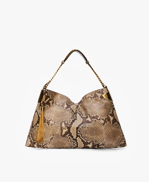 Gucci Suede Python 1970 Shoulder Bag
