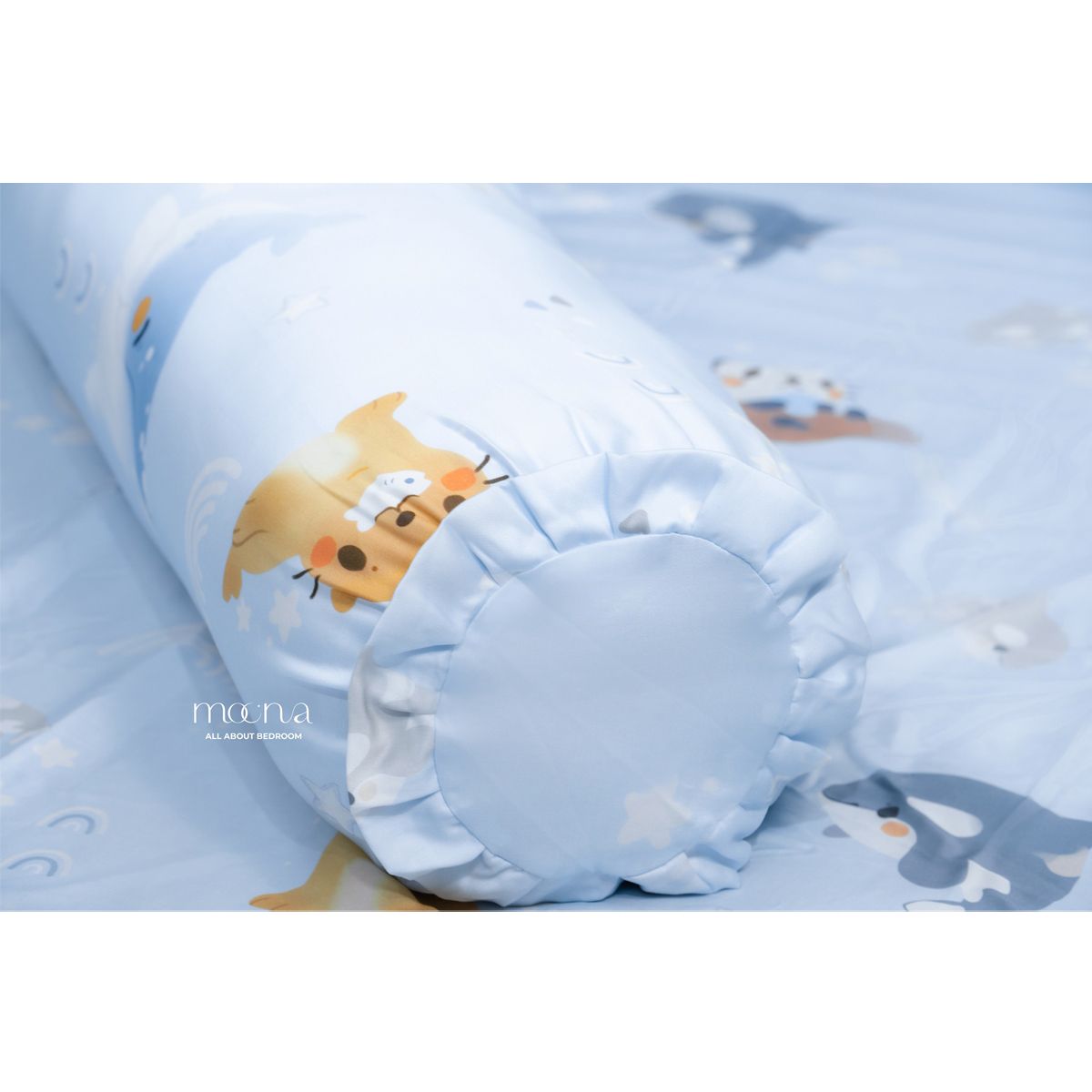 Bộ chăn drap gối Panda Seal Tencel 60s – HONG LAC INTERIOR