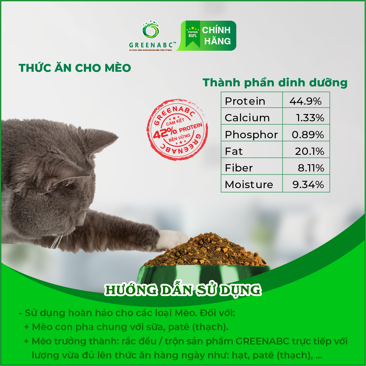 Thức ăn cho Mèo - Bổ Sung Dinh Dưỡng – GREENABC
