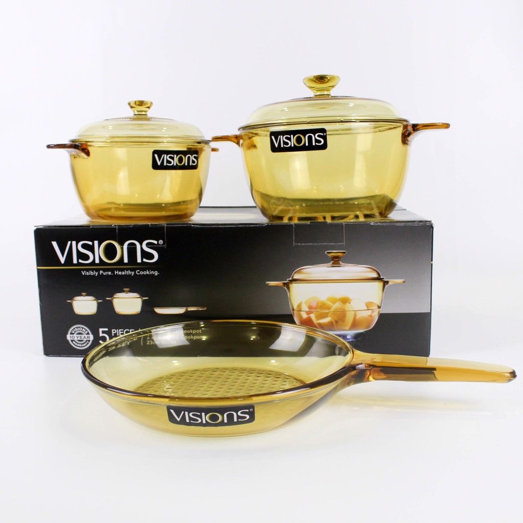 BỘ 3 NỒI THỦY TINH VISIONS VS-350 CÔNG TY TNHH TM&DV THỦY KIM