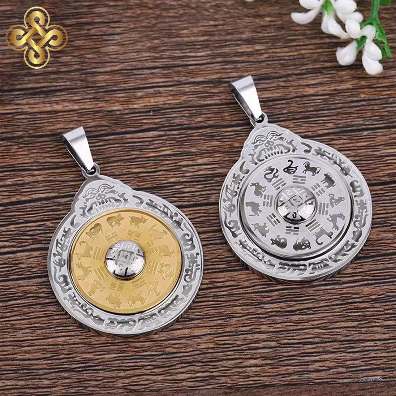 สร้อยคอหมุนได้ 12 ราศี – Mango Amulet