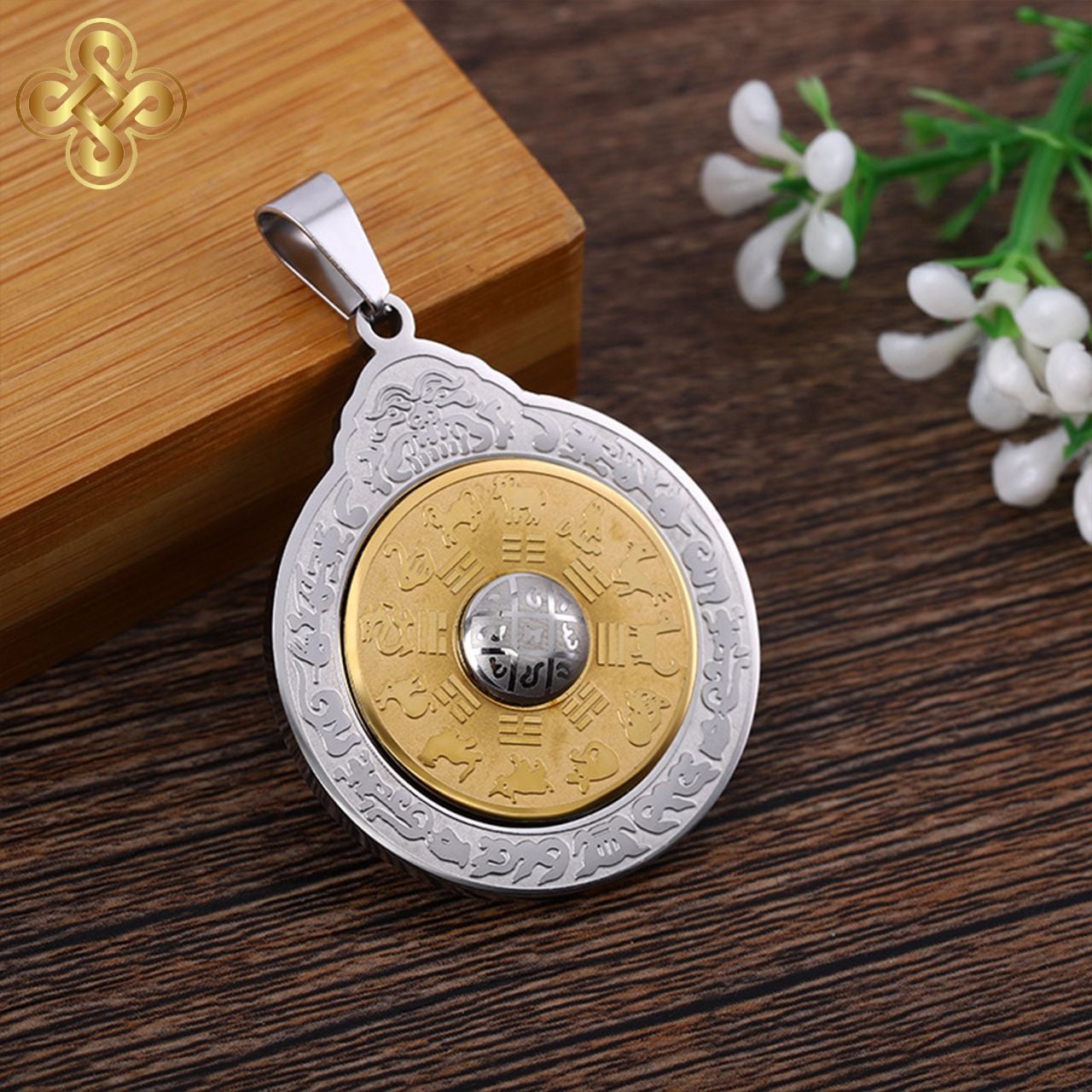 สร้อยคอหมุนได้ 12 ราศี – Mango Amulet