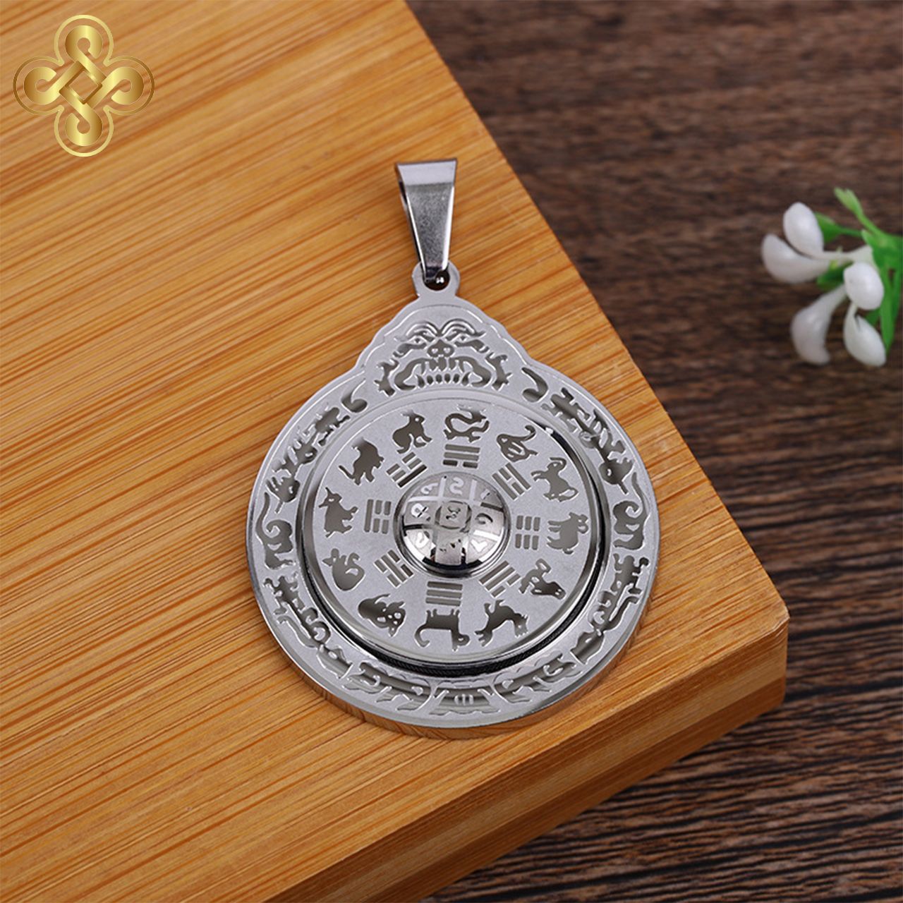 สร้อยคอหมุนได้ 12 ราศี – Mango Amulet