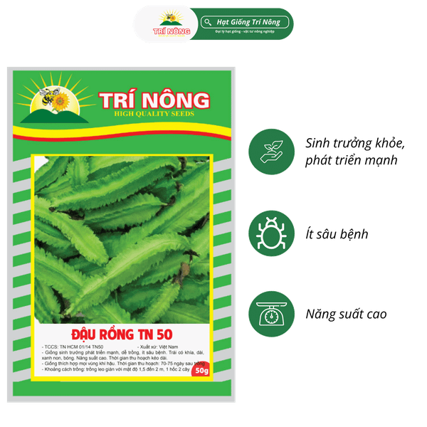 Hạt giống Đậu Rồng - Giống sinh trưởng khỏe, phát triển tốt, năng suất ...