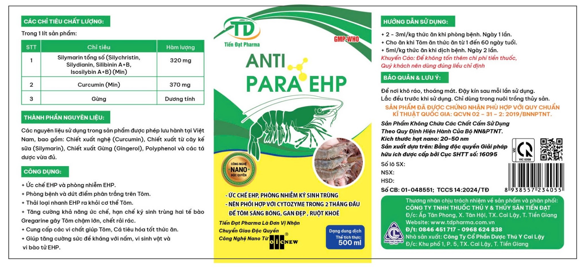 ANTI PARA EHP – TIEN DAT COMPANY