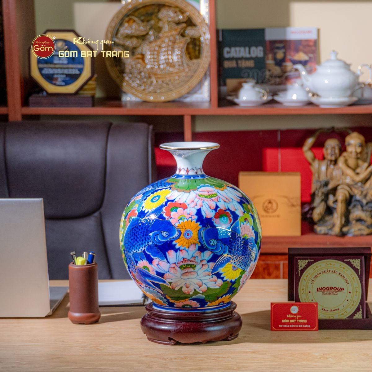 Quả Hút Lộc Cá Chép Tứ Hoa Phú Quý