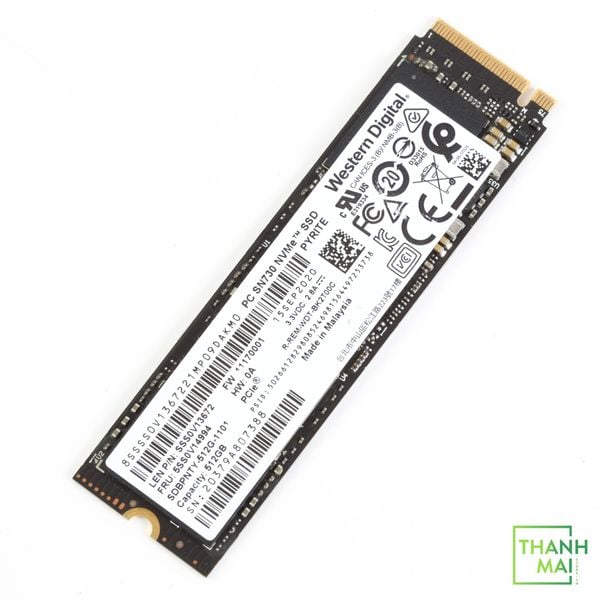 Ổ cứng SSD Western Digital PC SN730 512GB M2 2280 NVMe SDBPNTY-512G-11 - Thanh Mai Store