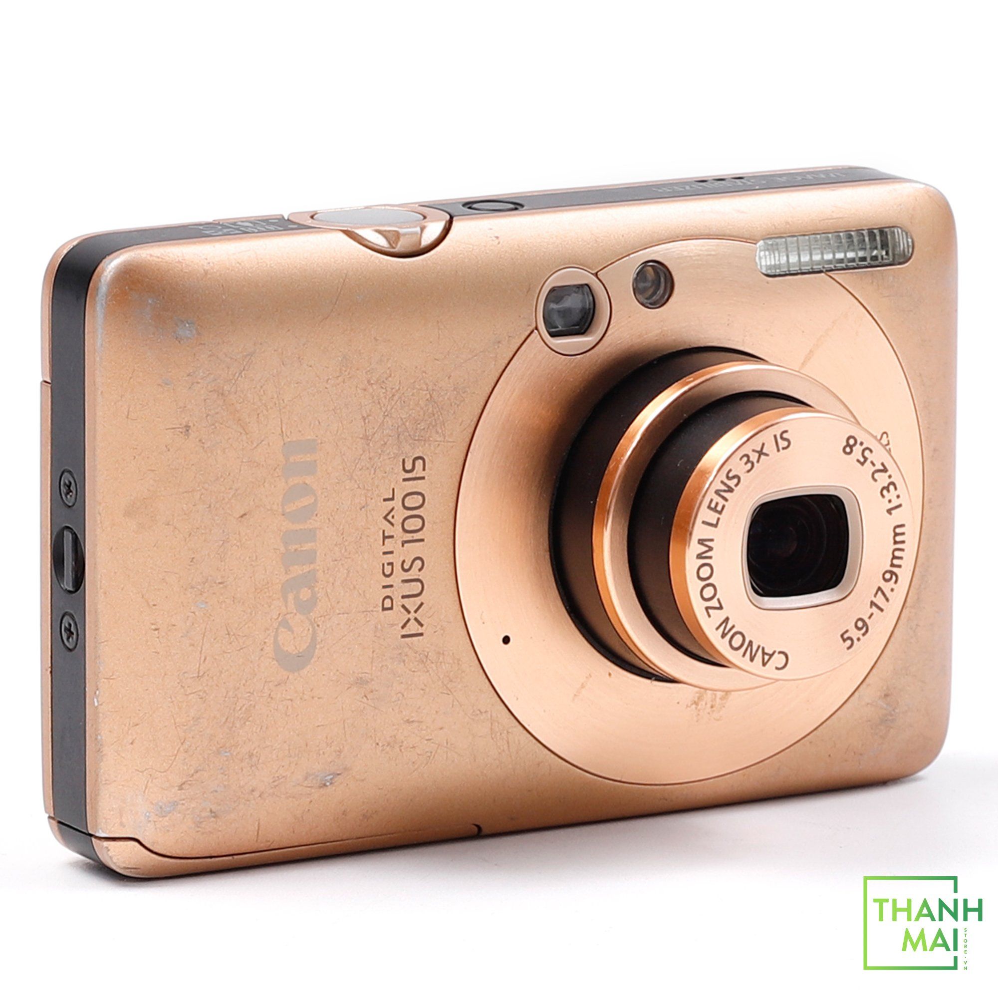 Máy ảnh Canon Digital IXUS 100 IS ( Gold ) - Thanh Mai Store