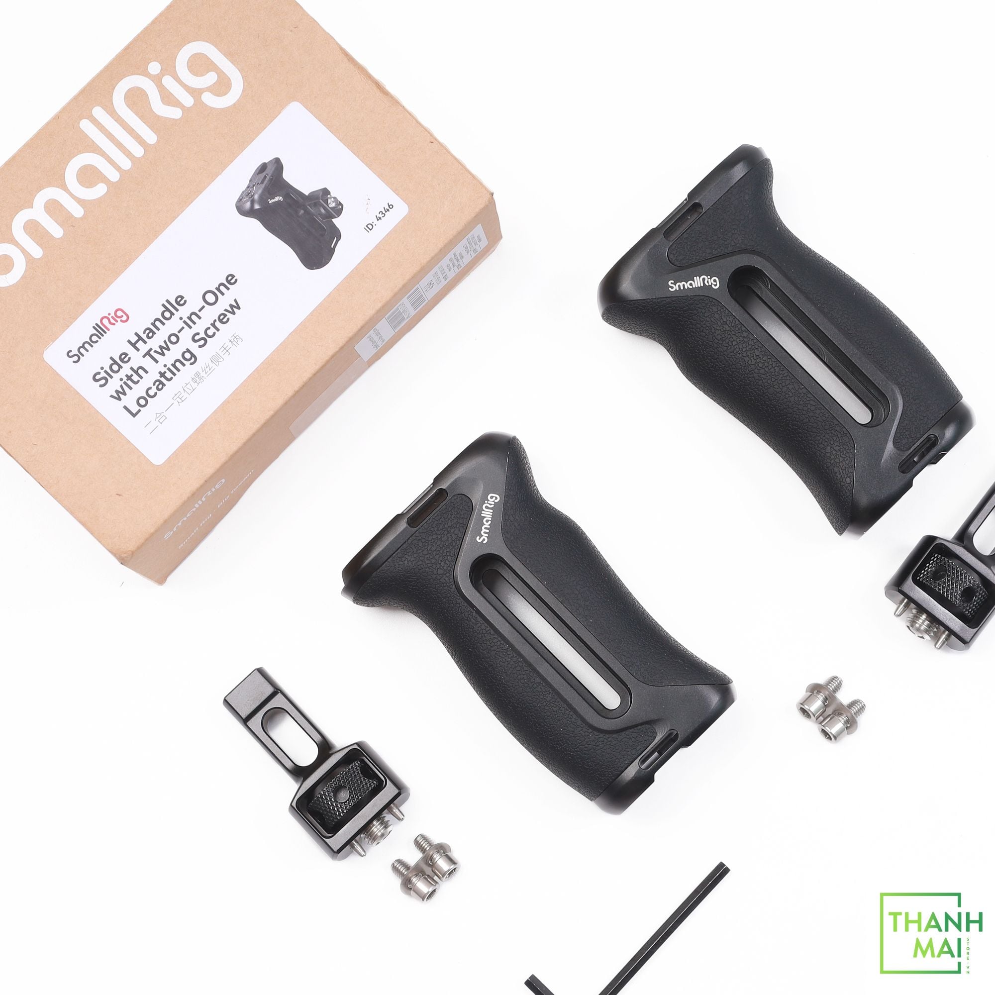 SmallRig Side Handle Two-in-One Locating Screw 1/4 3/8 4346 - Thanh Mai Store