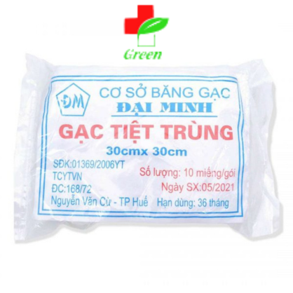 Gạc phẫu thuật, gạc phẫu thuật tiệt trùng – Thiết bị vật tư y tế Green