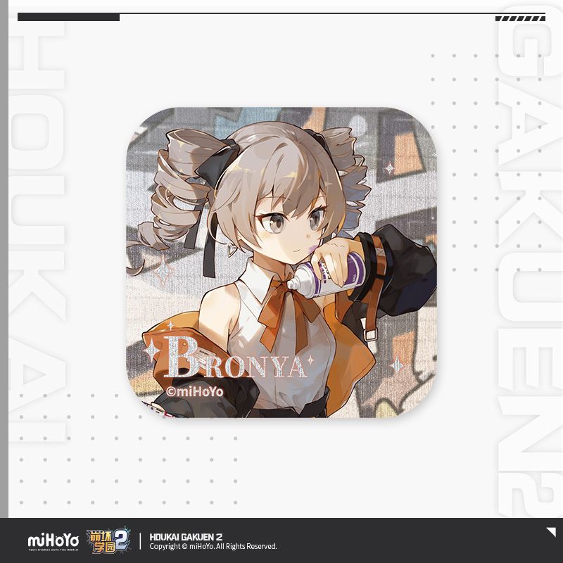 【miHoYo/Honkai Academy 2】 Dream Squad Series Huy hiệu Tấm thiếc vuông ...
