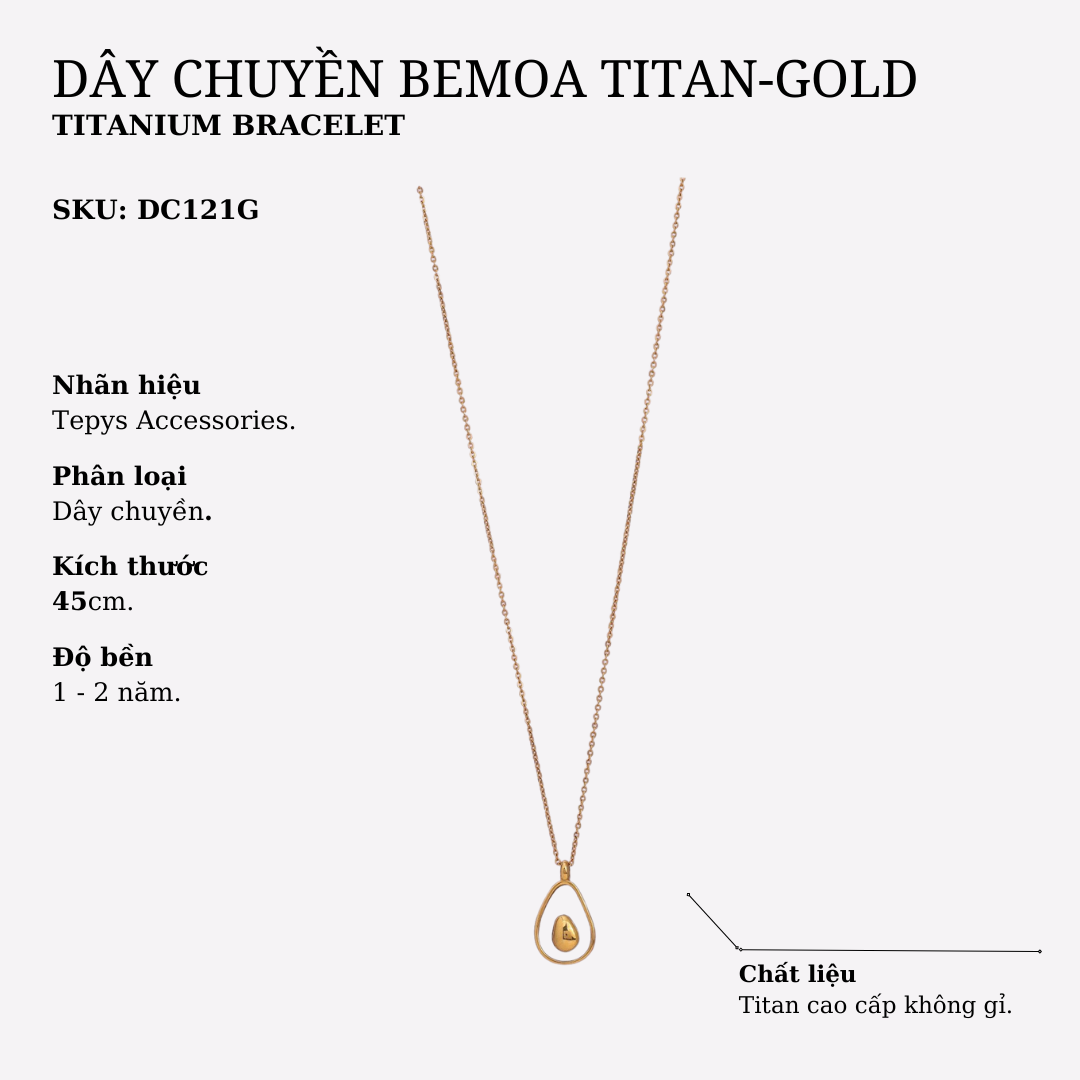 Dây chuyền BEMOA TITAN - DC121G