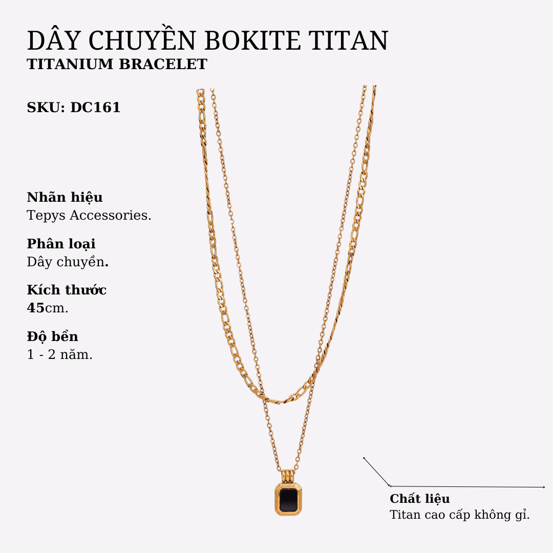 Dây chuyền Bokite Titan - DC161