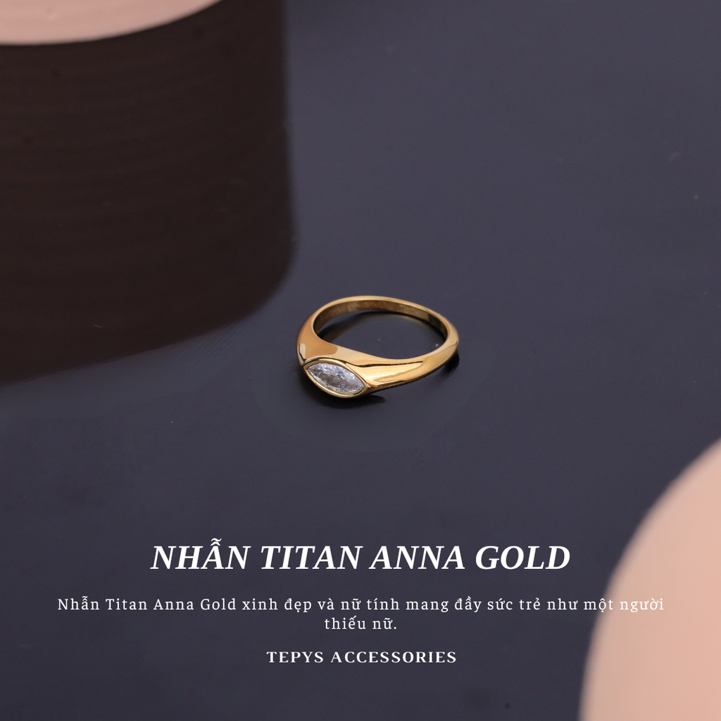 Nhẫn Titan Anna Gold