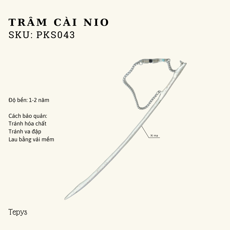 Trâm Cài Nio Xi Mạ
