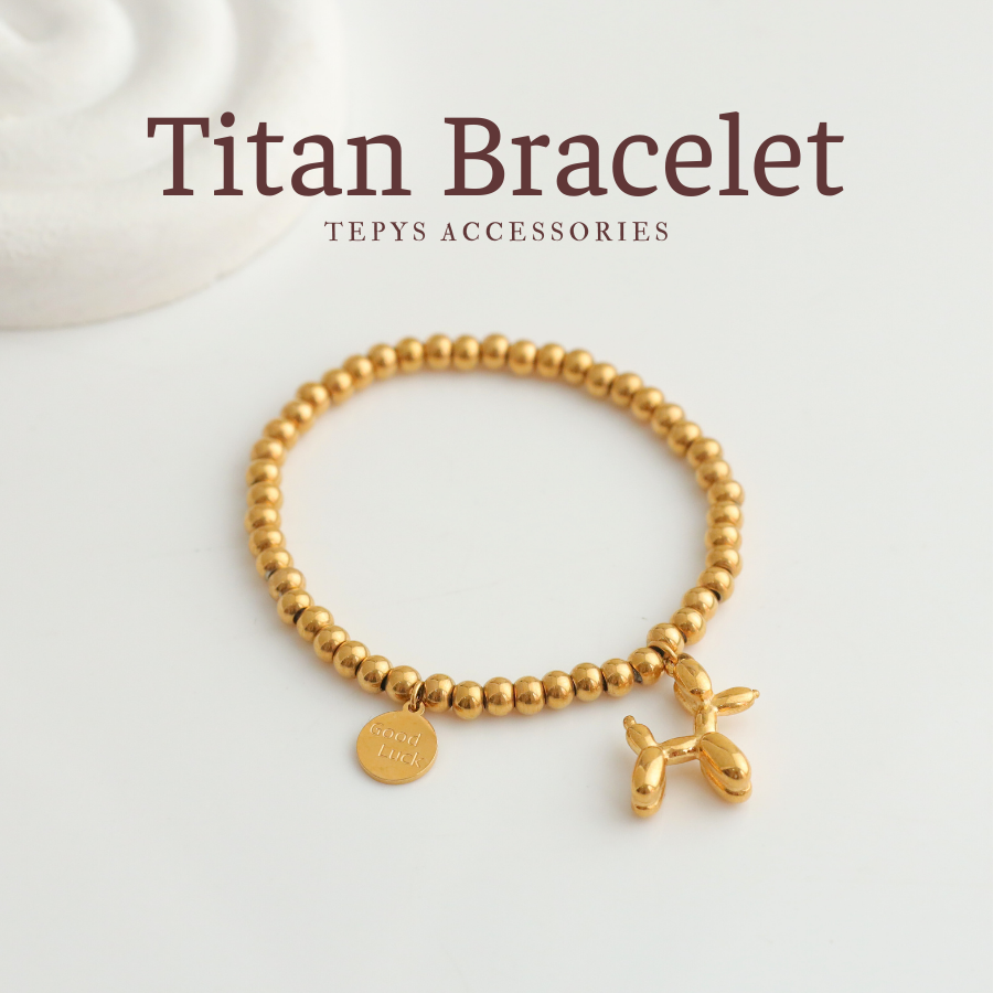 Lắc Tay Titan Beed Gold