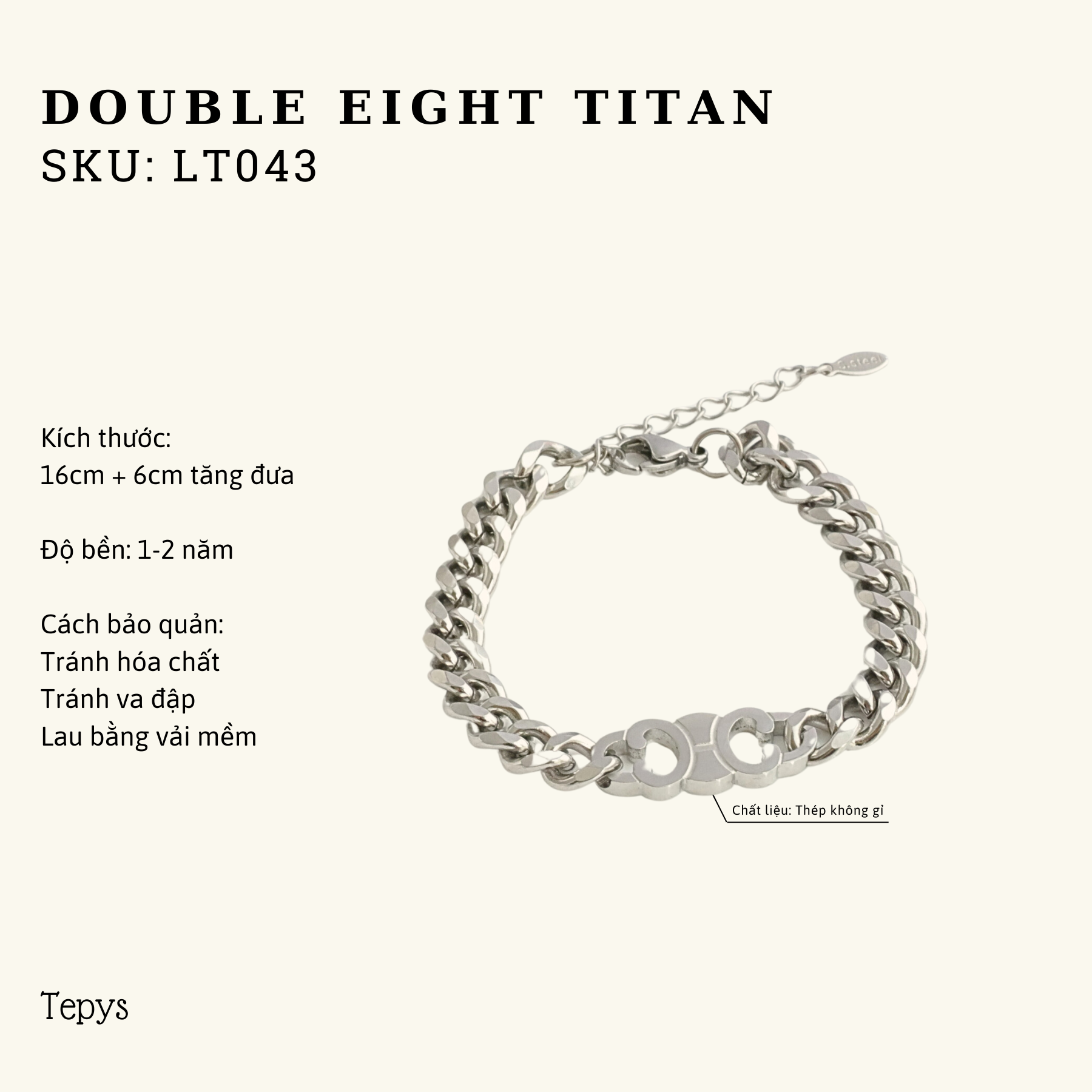 Double Eight Titan Silver