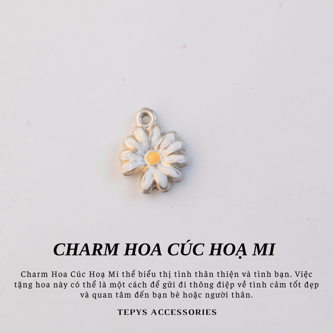 Charm Hoa Cúc Hoạ Mi