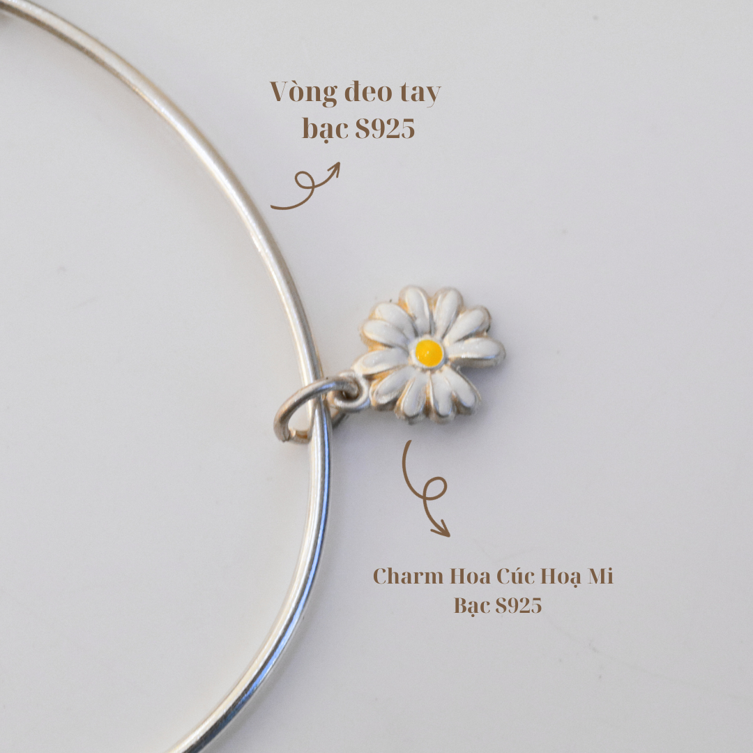 Charm Hoa Cúc Hoạ Mi