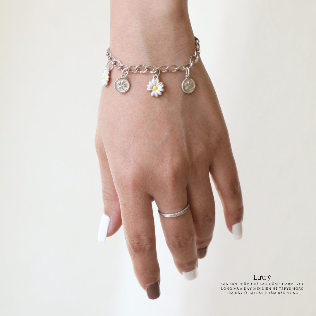 Charm Hoa Cúc Hoạ Mi