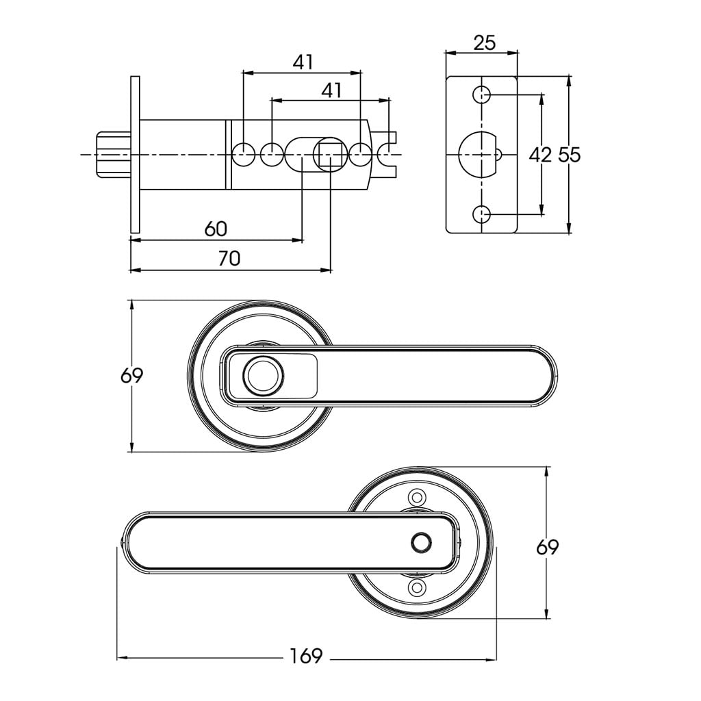 Khóa Điện Tử Vân Tay Cửa Phòng Cao Cấp Demax SL108 - Chính Hãng Đức
