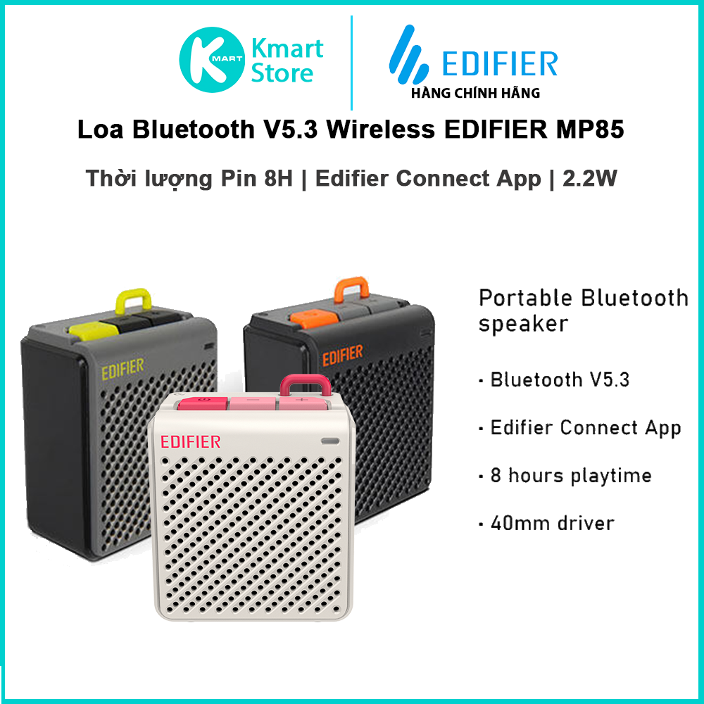 Loa Bluetooth V5.3 Wireless EDIFIER MP85 | Thời lượng pin 8H | Edifier ...