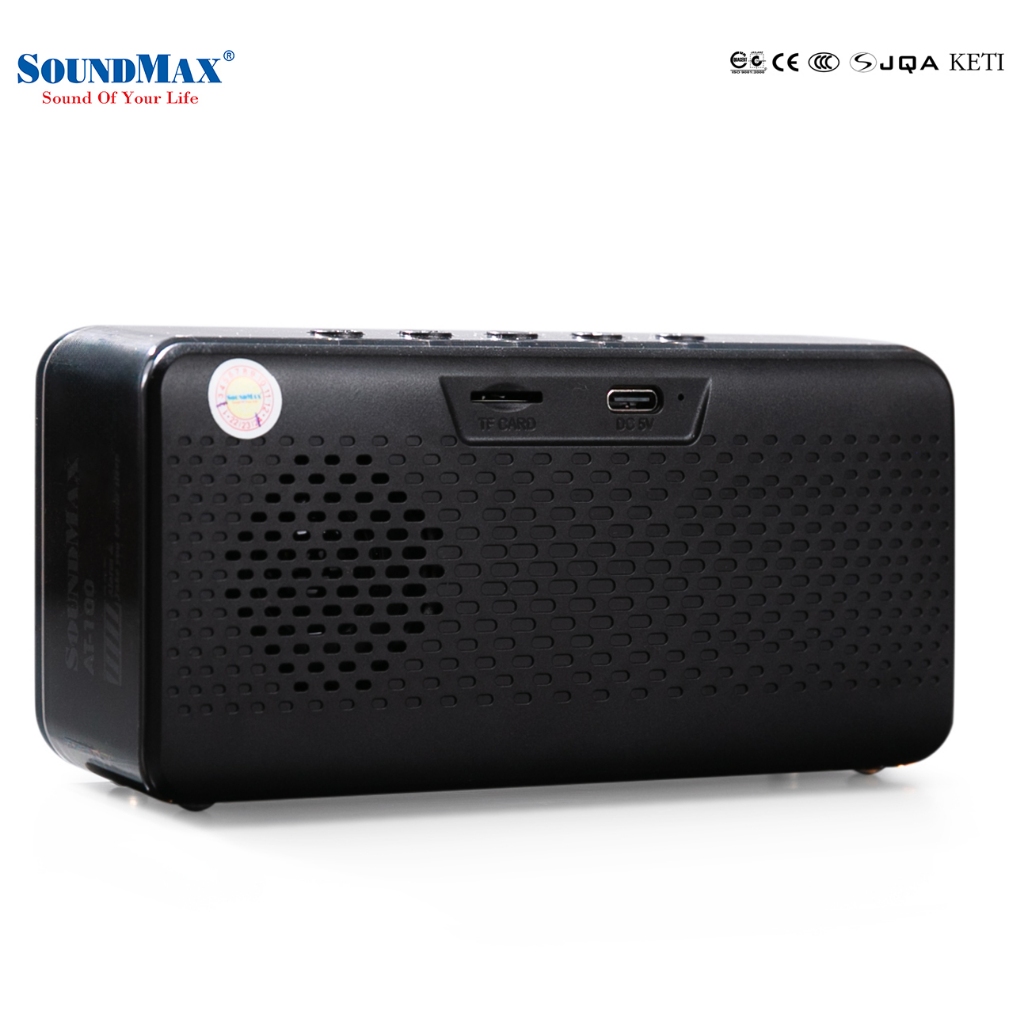 Loa Bluetooth Soundmax AT-100 | Chức năng báo thức / Bluetooth / thẻ T