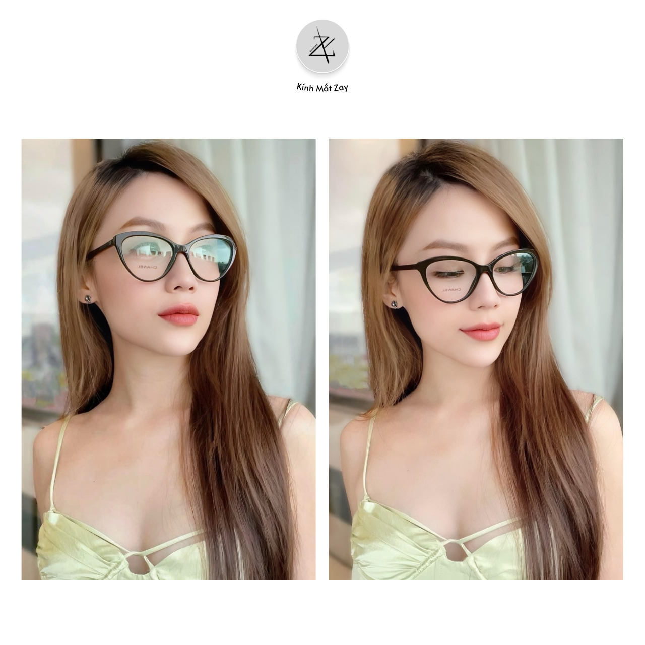 Gọng kính Chanel 3393 dáng mắt mèo nhựa acetate cao cấp fullbox – Kính ...