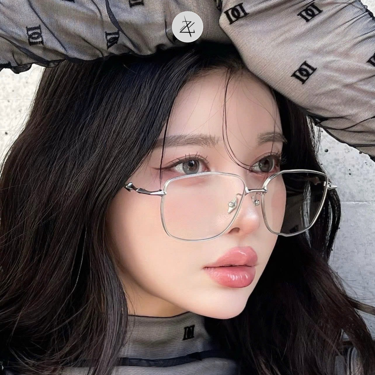 Gọng kính mát Gentle Monster Academya dáng vuông titanium cao cấp full ...