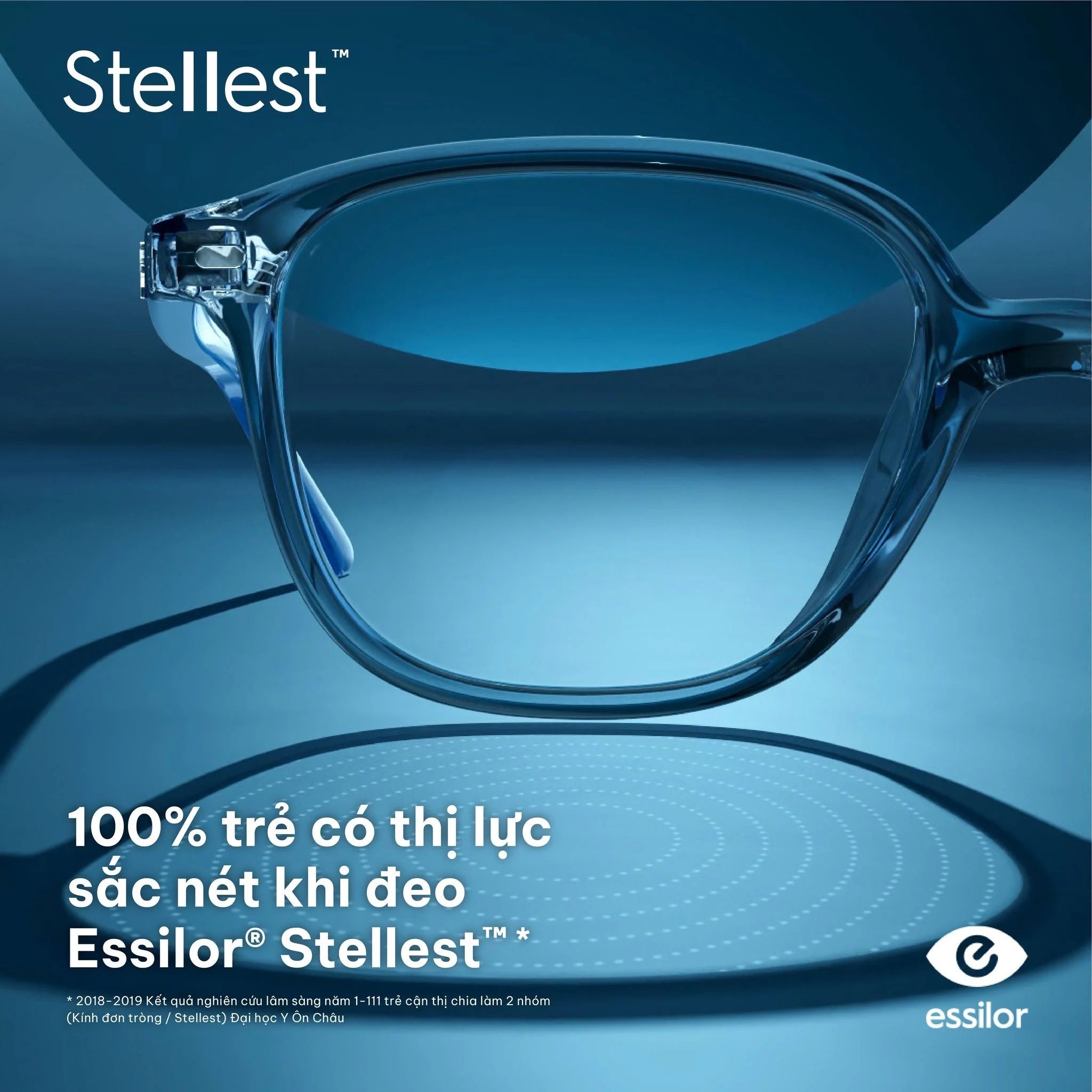 Tròng Kính Kiểm soát tiến triển cận thị Essilor Stellest 1.59 Airwear ...