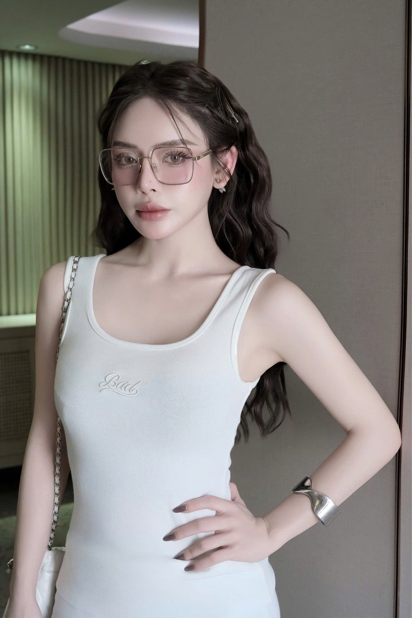 Gọng kính Dior Cannage S1U BOBO dáng vuông to kim loại cao cấp full bo ...