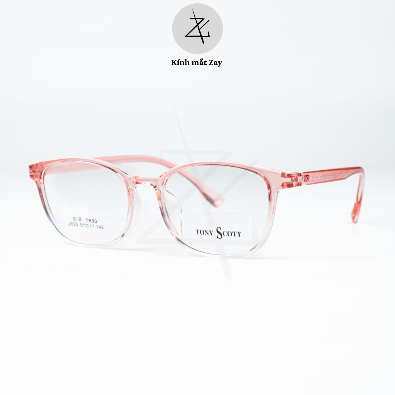 Gọng kính Tony Scott 2025 dáng vuông nhựa TR90 dẻo fullbox chính hãng – Kính mắt Zay