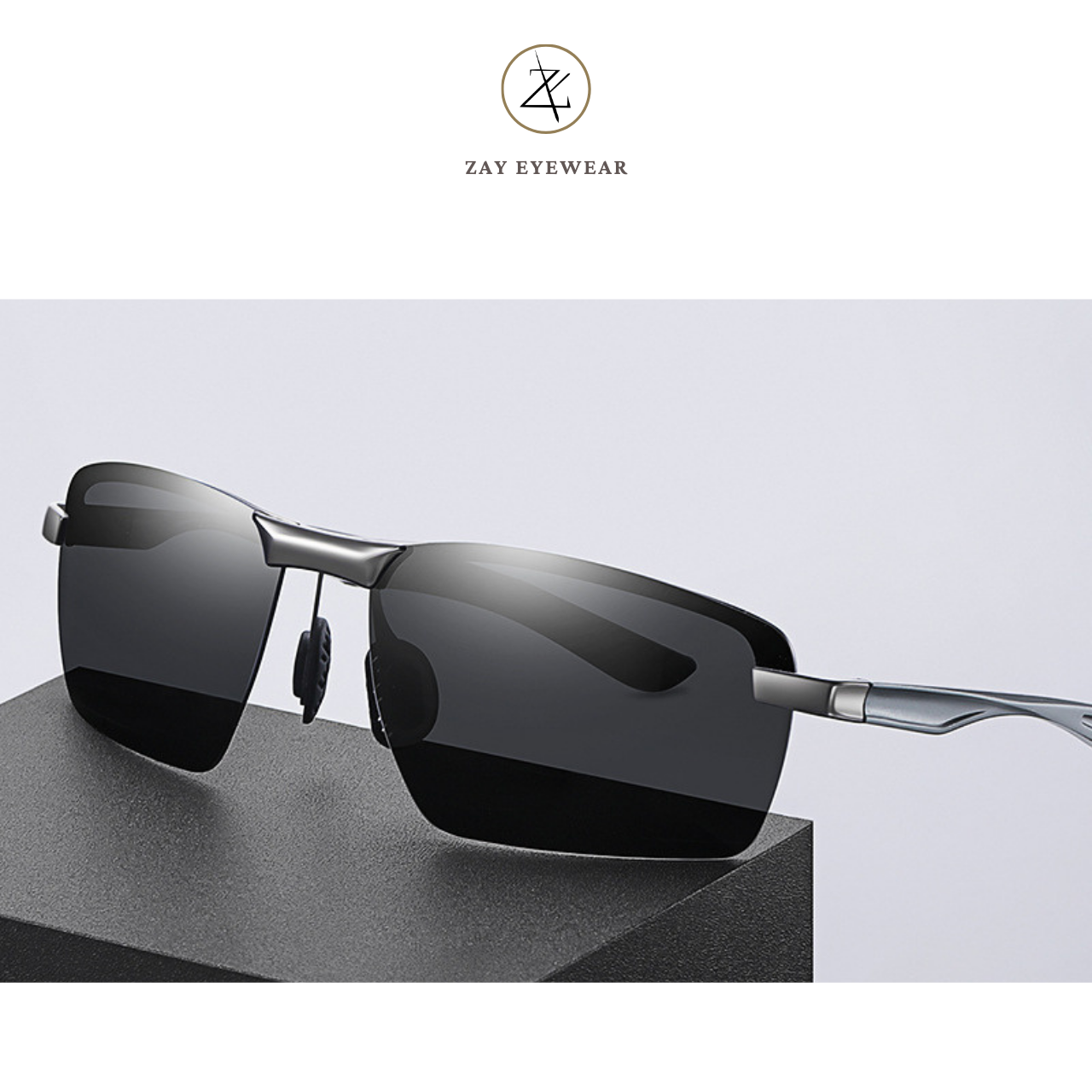 Kính mát Zay eyewear 3391 dáng vuông chống tia uv thời trang hàn quốc ...