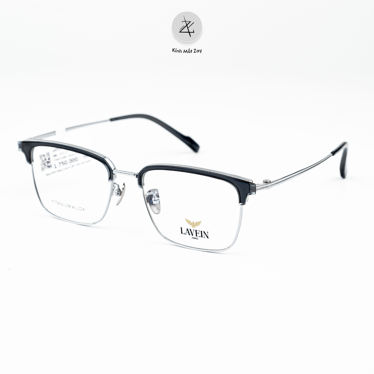 Gọng kính nửa khung Lavein Paris 1013 vuông nhựa TR90 & titanium – Kính ...