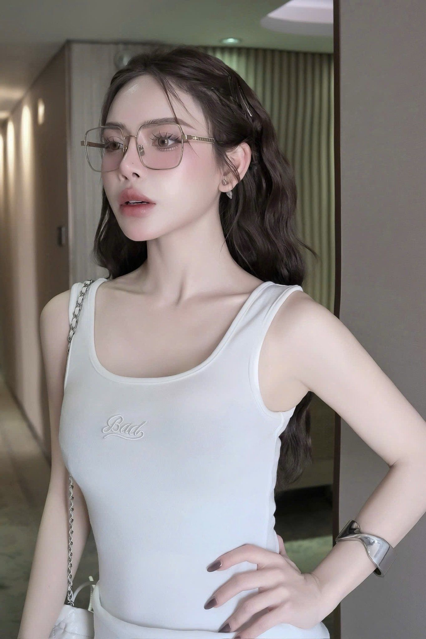 Gọng kính Dior Cannage S1U BOBO dáng vuông to kim loại cao cấp full bo ...