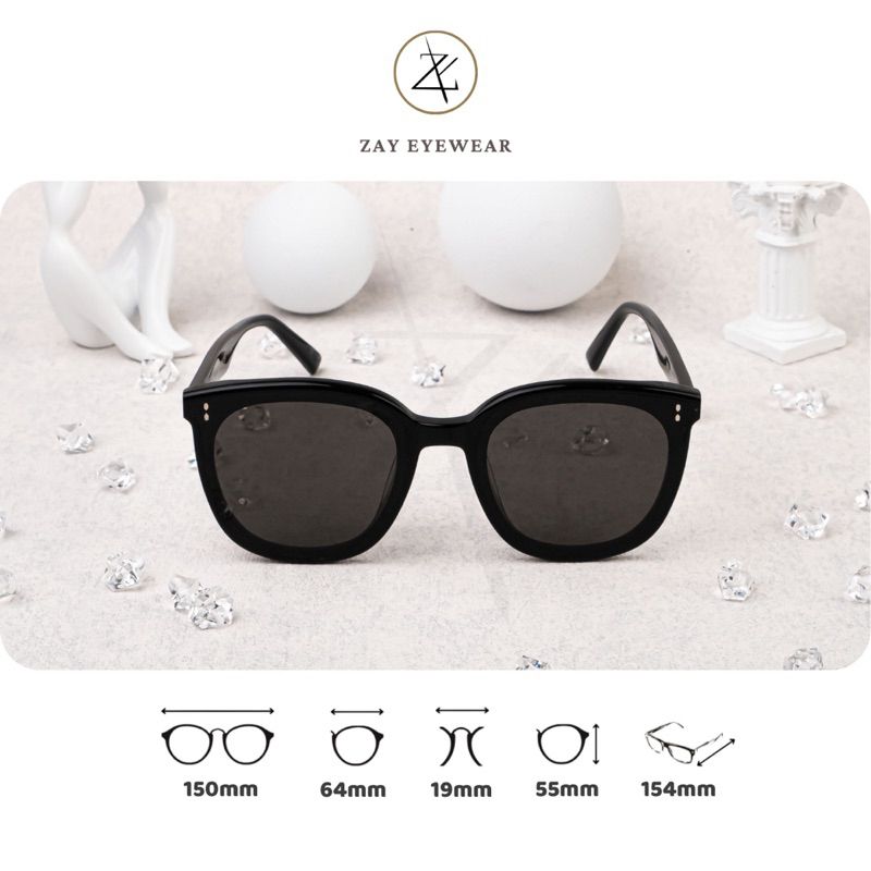 Gọng kính mát nam nữ Zay eyewear Rosy dáng vuông phong cách – Kính mắt Zay