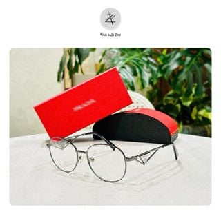 Gọng kính Prada VPR A50 dáng tròn kim loại cao cấp fullbox – Kính mắt Zay