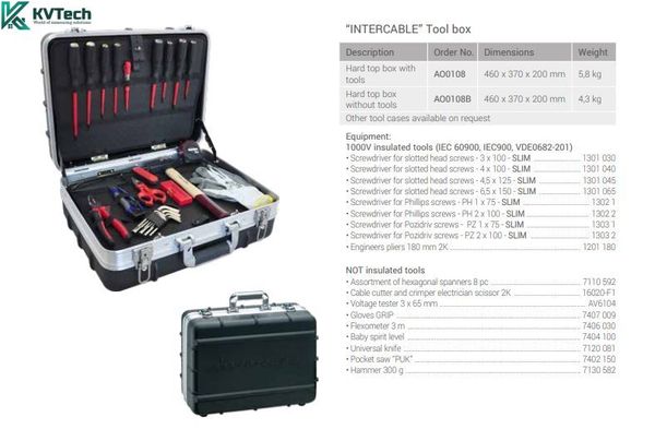 Hộp dụng cụ "INTERCABLE" Intercable AO0108B