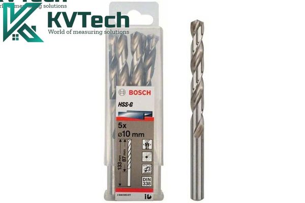 Mũi khoan sắt HSS-G 10.0mm (hộp 5 mũi)